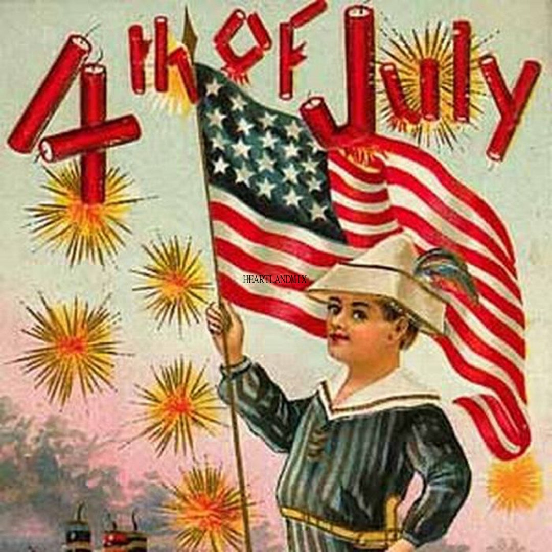 Antique Vintage 4th of July Digital Image Download Printable Fireworks ...