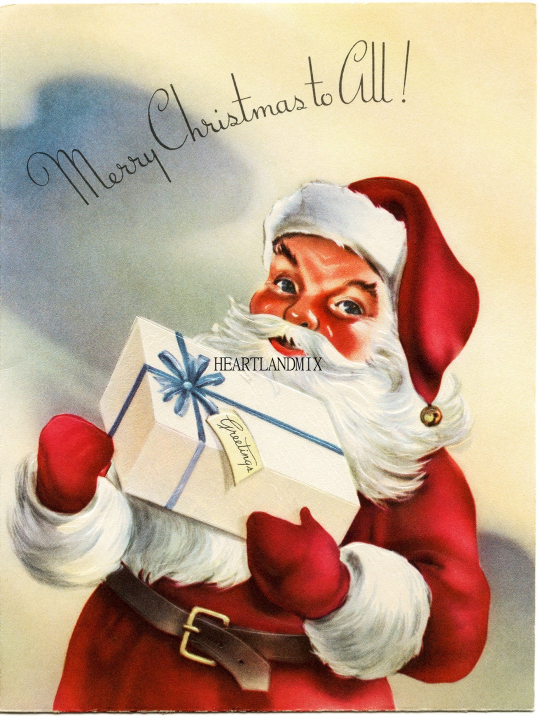 Vintage Antique Santa Claus Merry Christmas Digital Image Download ...