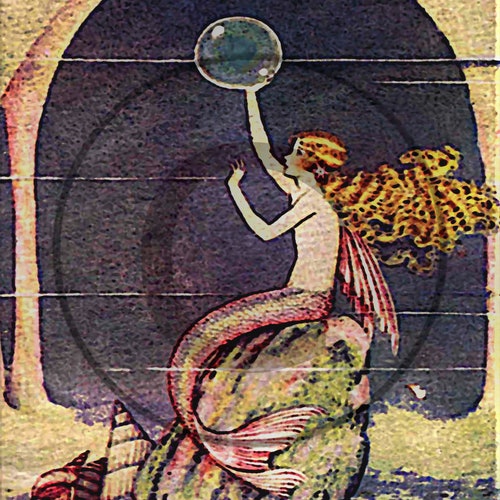 Mermaid Victorian Wall Art Image Download Printable - Etsy