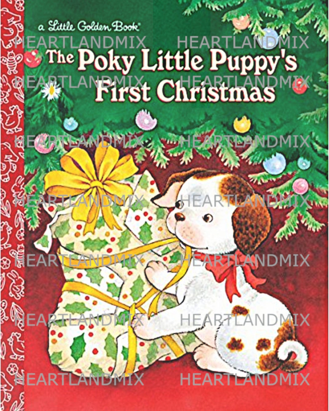 Retro Vintage Poky Puppy's First Christmas Book Cover Illustration Now ...