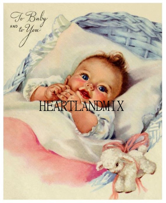 Baby Gift Cards/tags/transfers Download Printable Art Digital | Etsy