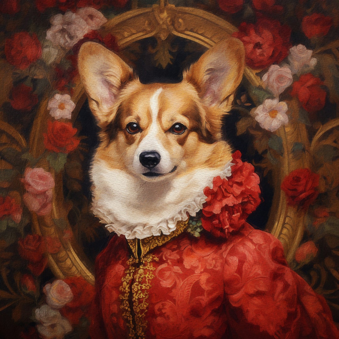Custom Royal Pet Portraits. Royal Pet Painting. Pet Art Commissions ...