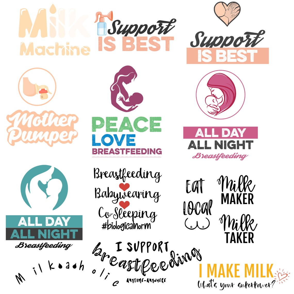Breastfeeding SVG Files, Breastfeeding Support, Breastfeeding Mom - Etsy