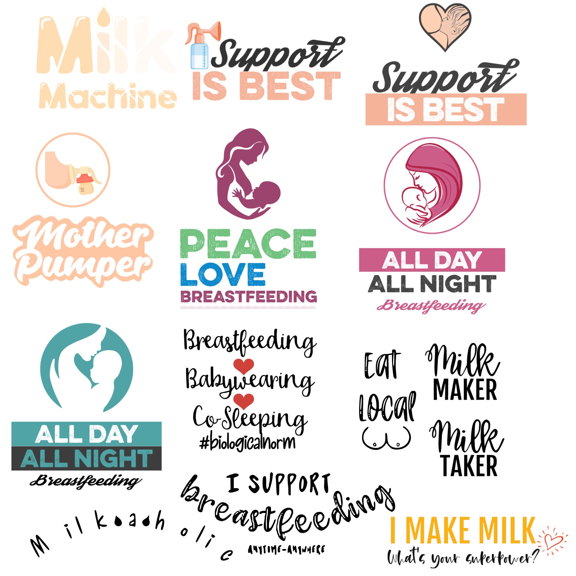 Breastfeeding SVG Files, Breastfeeding Support, Breastfeeding Mom - Etsy