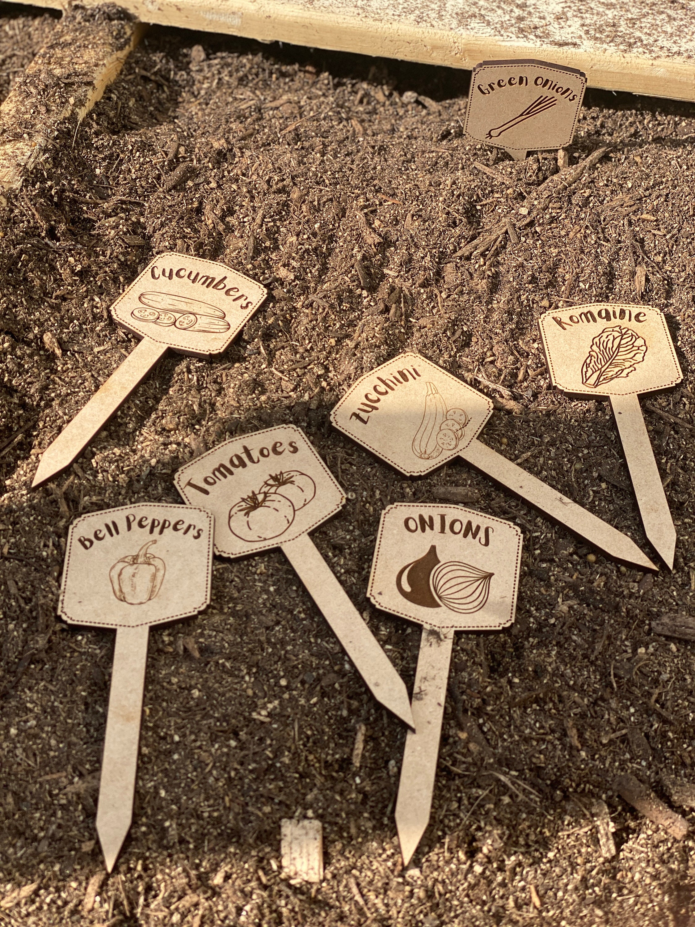 Digital Download Garden Marker SVG, Garden Stakes, Laser Cut File ...