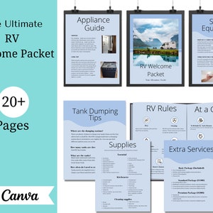 Rv Rental Welcome Book, Rv Guidebook, Airnbn, Rv Welcome Guide Template ...