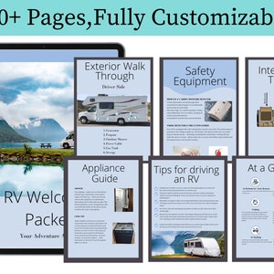 Rv Rental Welcome Book, Rv Guidebook, Airnbn, Rv Welcome Guide Template ...