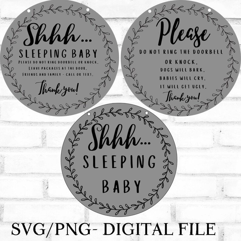 Sleepy Baby Sign Svg, Baby is Sleeping Svg, Glowforge Svg, Baby Shower ...