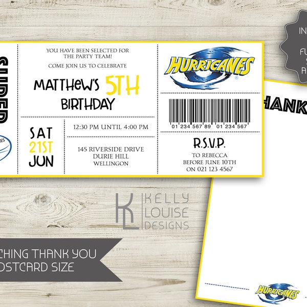 Hurricane Birthday Party Invitation - Etsy