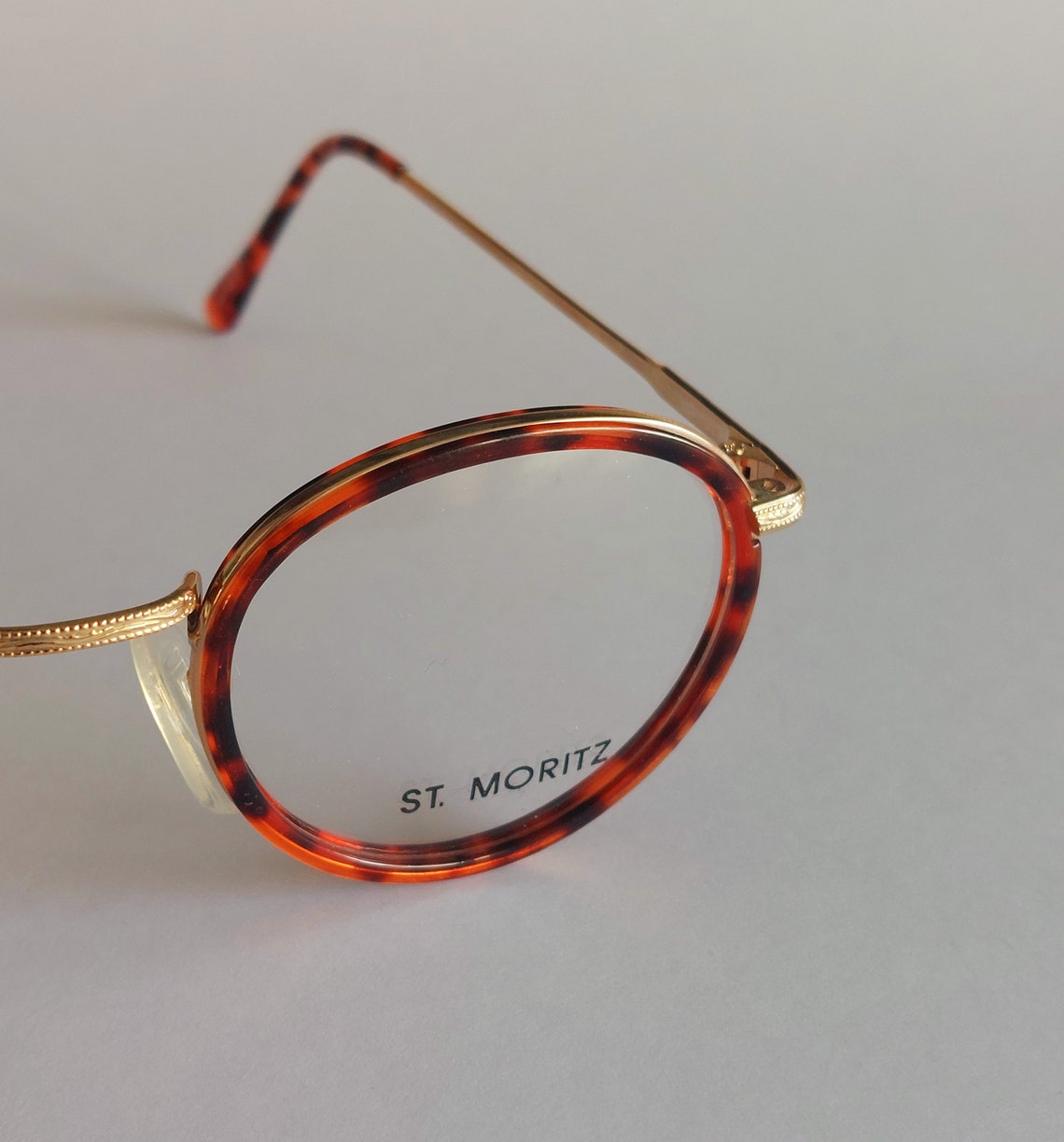 Vintage Gold & Tortoiseshell Round Optical Frame - Etsy