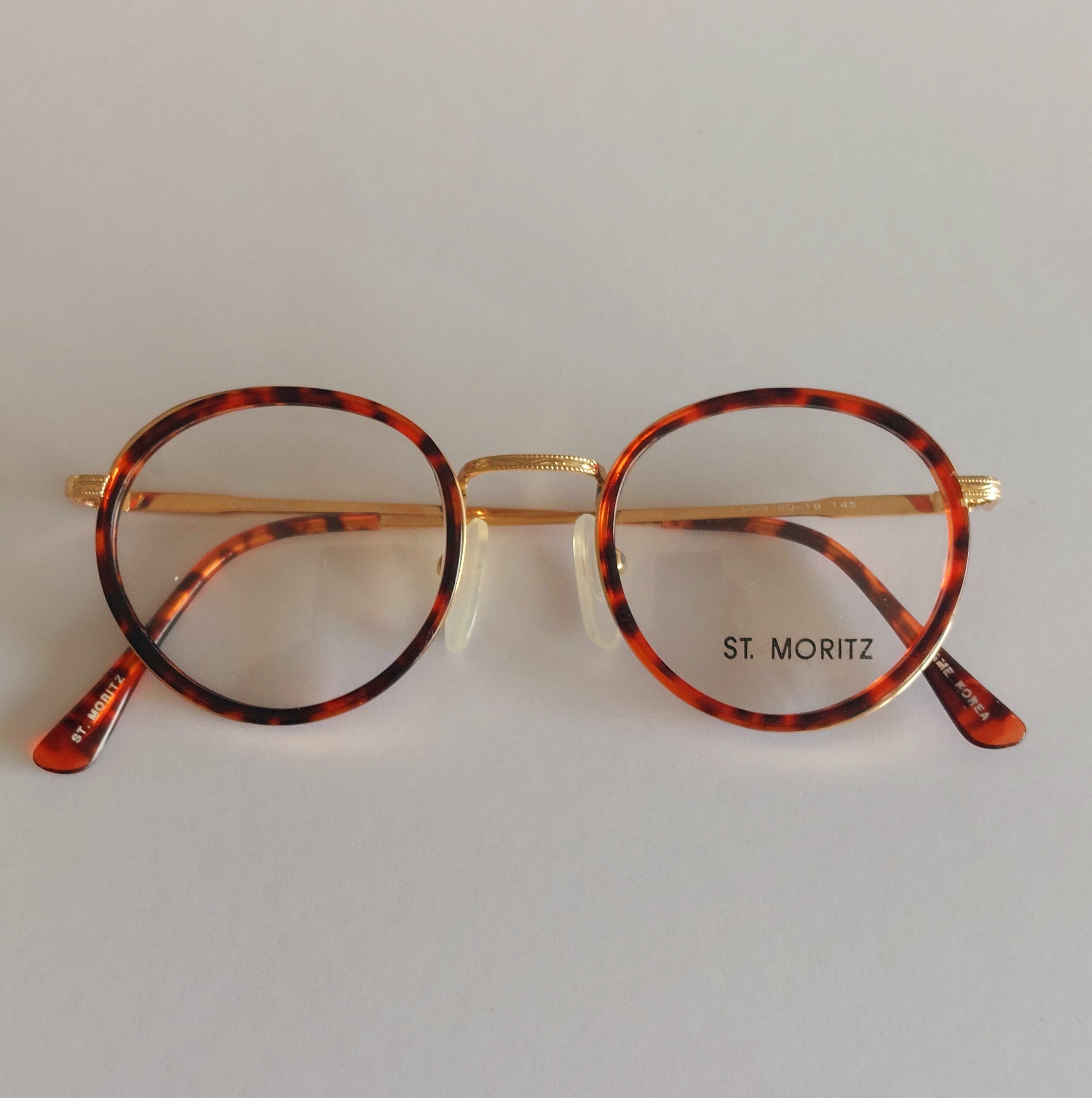 Vintage Gold & Tortoiseshell Round Optical Frame - Etsy
