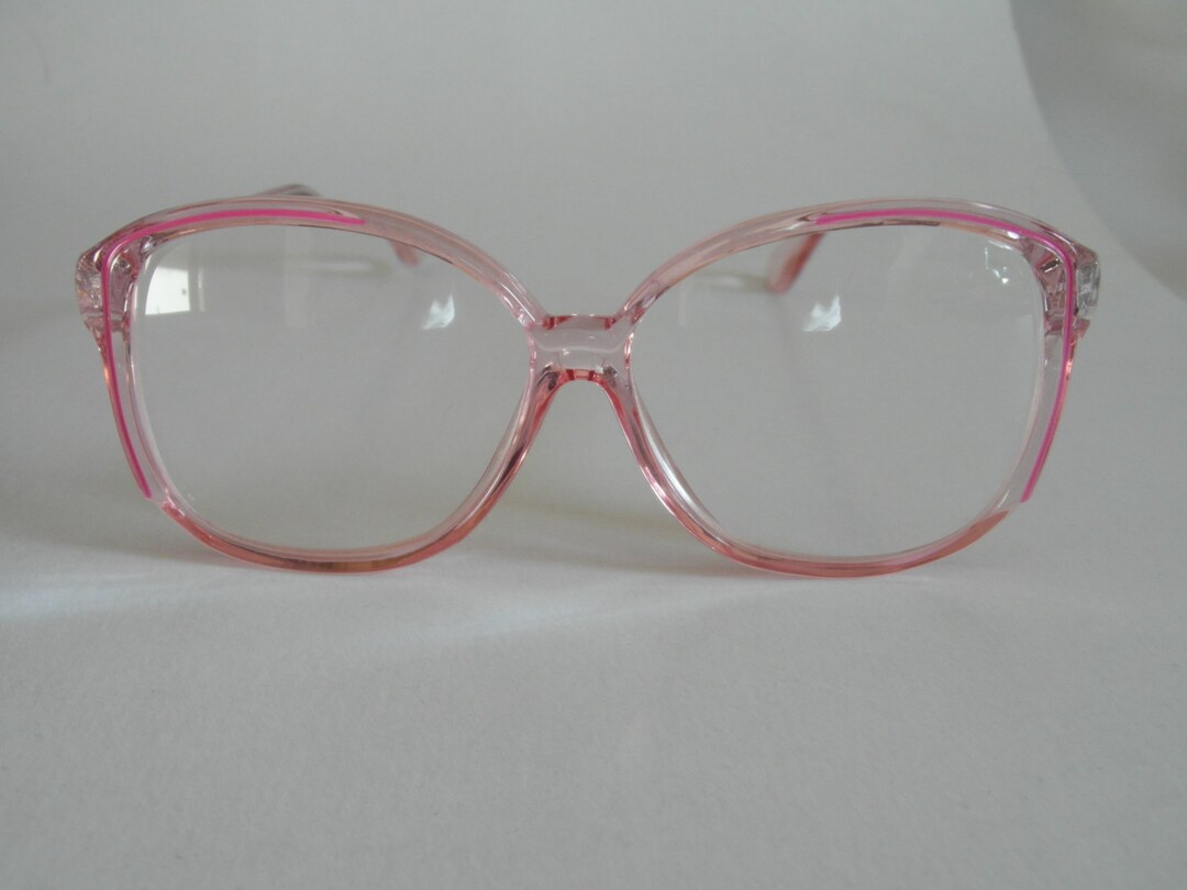 Vintage Classic Translucent Rose Pink Optical Frame - Etsy