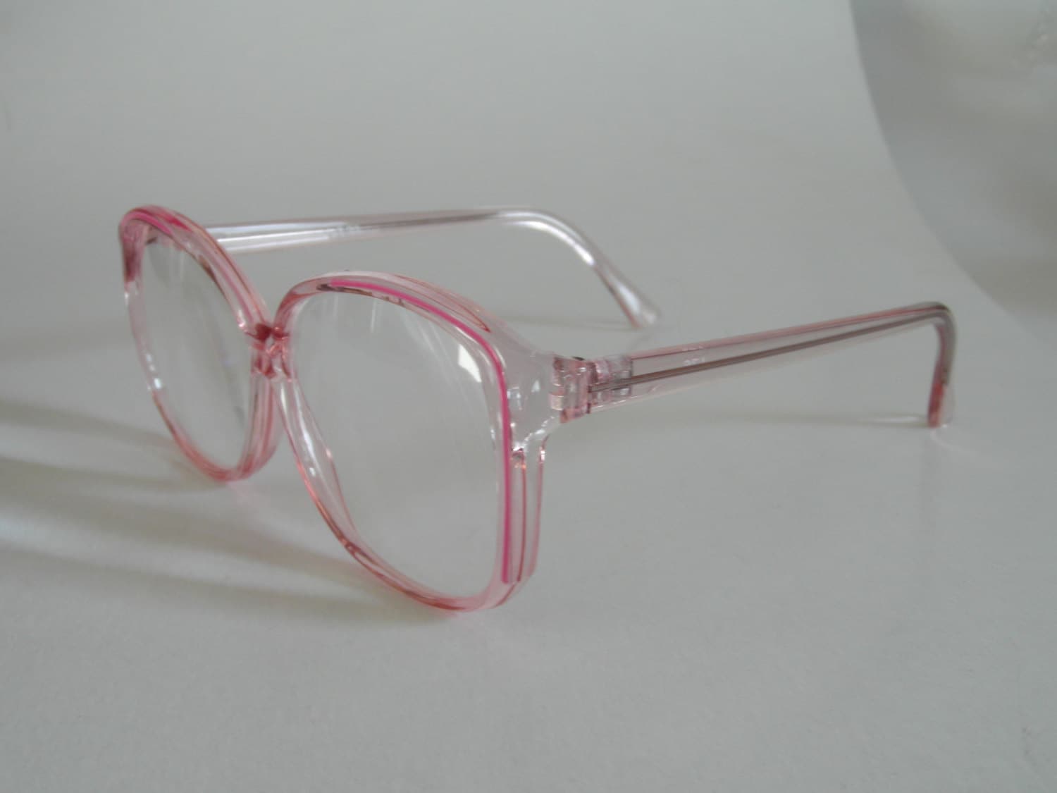 Vintage Classic Translucent Rose Pink Optical Frame - Etsy
