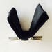 Vintage Black Tenax Bow Clip - Etsy