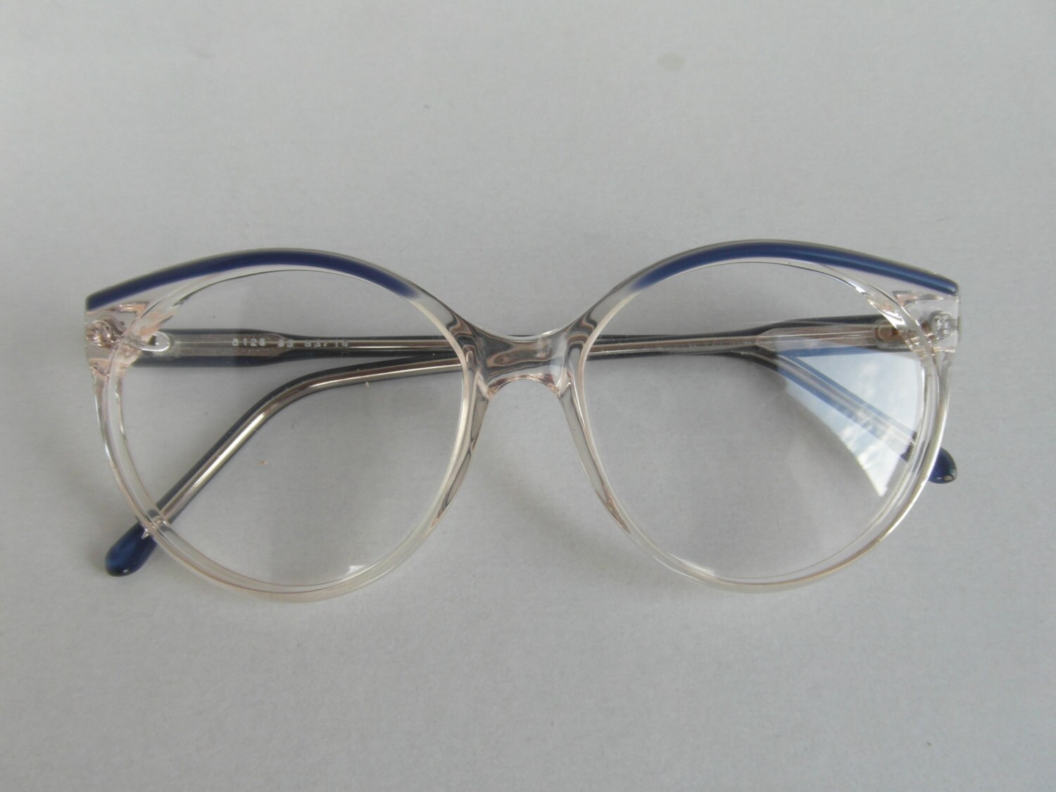 Vintage Crystal Clear & Sapphire Optical Frame - Etsy