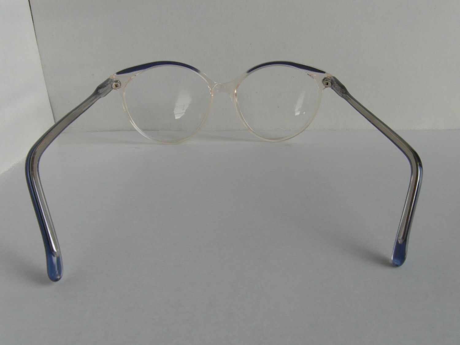 Vintage Crystal Clear & Sapphire Optical Frame - Etsy