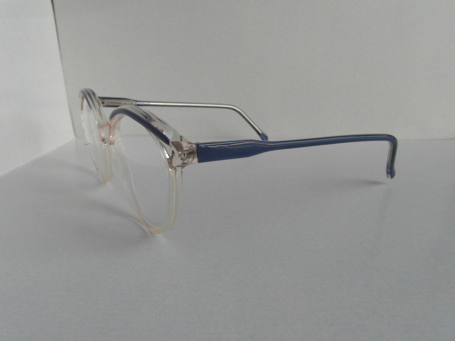 Vintage Crystal Clear & Sapphire Optical Frame - Etsy