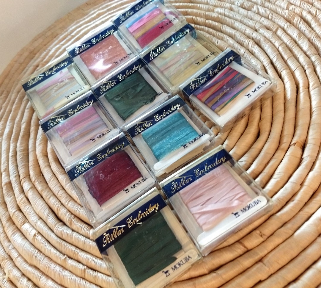 Mokuba Ribbon Embroidery 2.5MM 3MM 7MM 3 YD 11 Piece Lot - Etsy