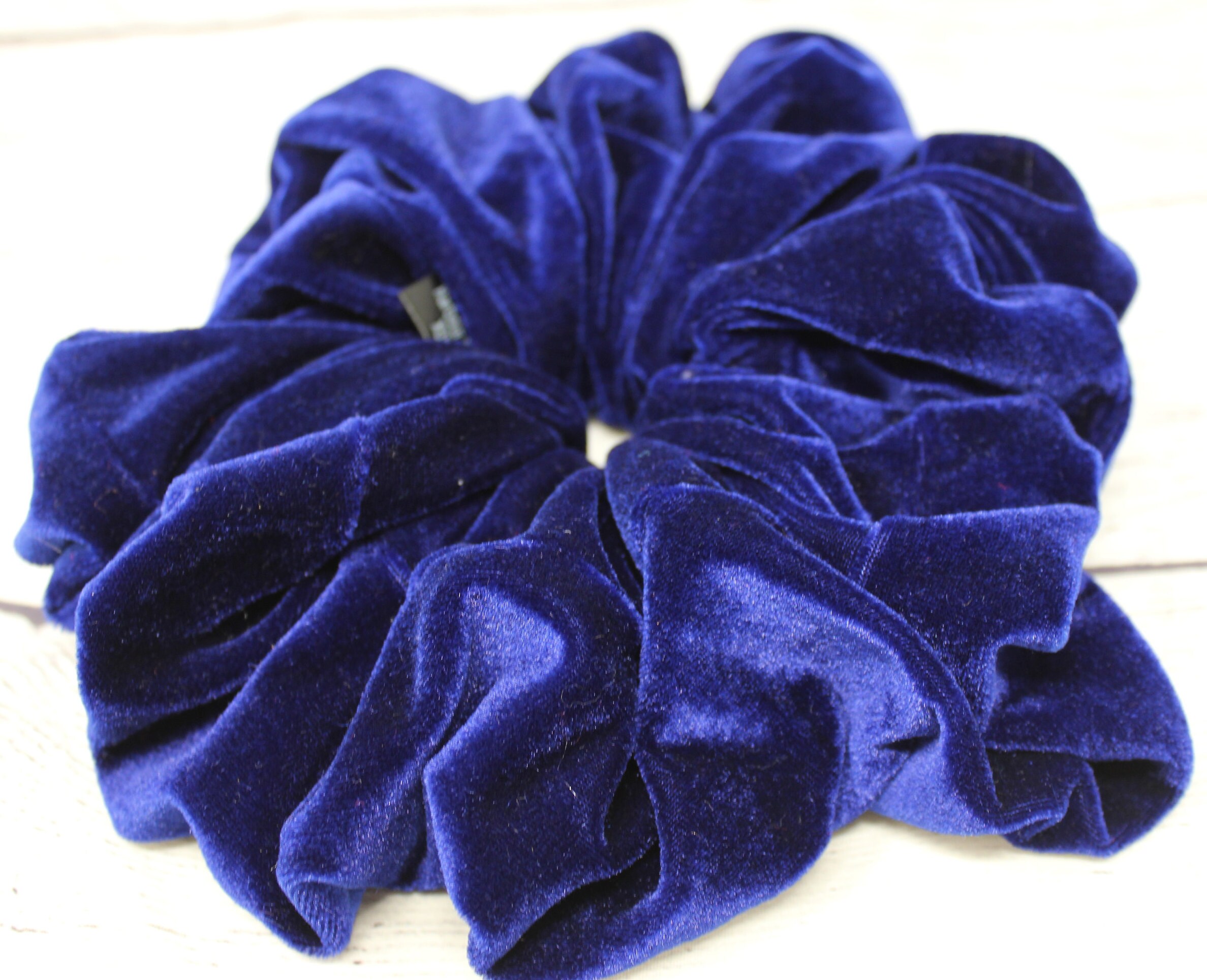 Royal Blue Velvet Scrunchie XXL Scrunchie 9 Diameter - Etsy UK