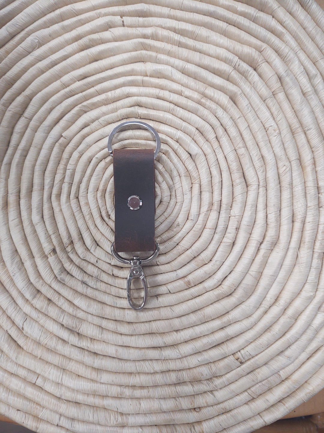 Leather Keychain Key Fob Hooks on Belt Heavy Duty Swivel Hook With Key ...