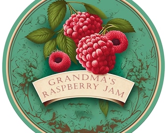 Editable Resizable Jam Labels Jams and Preserves Digital Download ...