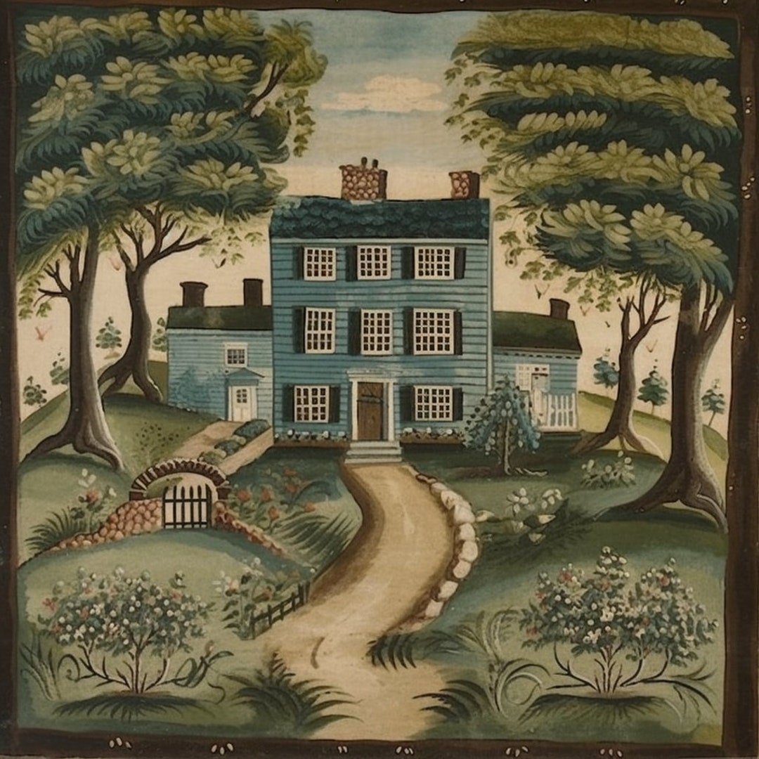 Country Folk Art, Farmhouse Collection, Farmhouse Decor, Folk Art Print ...