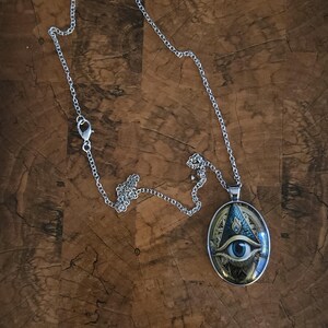 Eye of Providence Pendant All-seeing Eye Necklace Channel Ancient ...