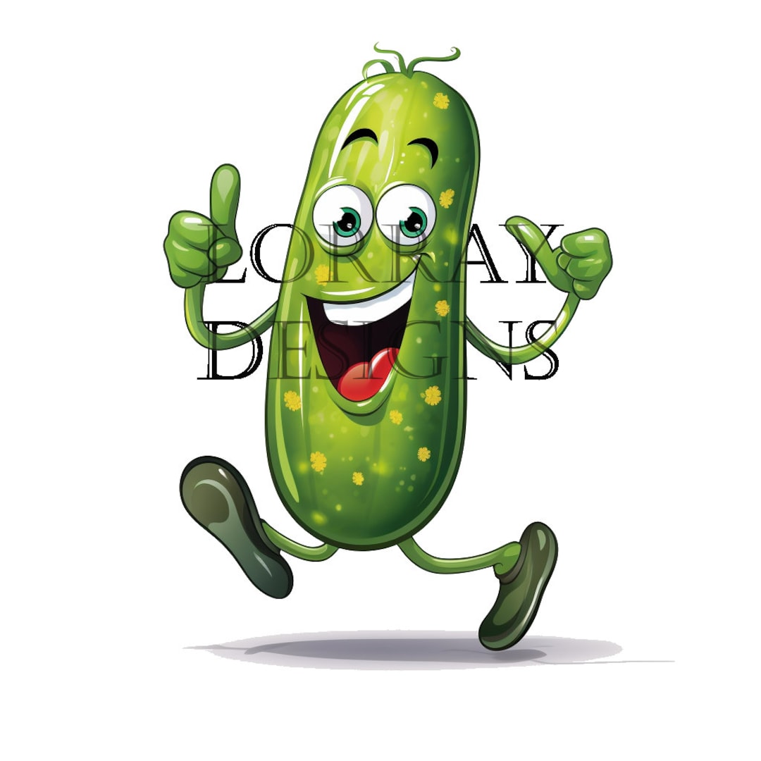 Cute Pickle PNG DOWNLOAD Pickle Labels, Stickers, Art Print - Etsy