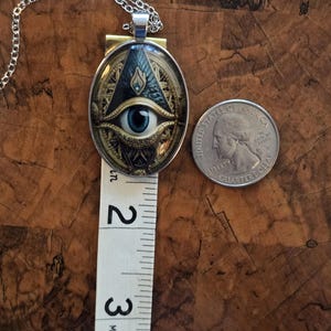 Eye of Providence Pendant All-seeing Eye Necklace Channel Ancient ...