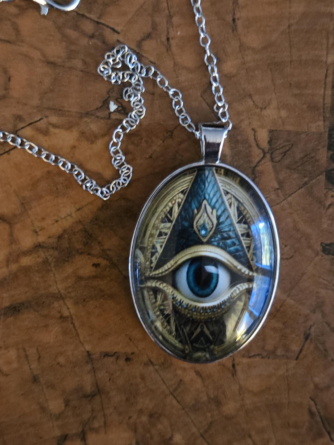 Eye of Providence Pendant All-seeing Eye Necklace Channel Ancient ...
