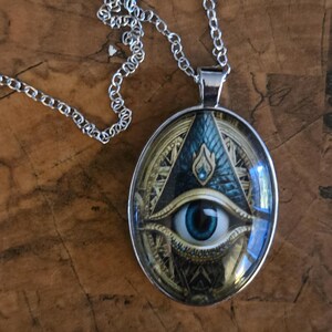 Eye of Providence Pendant All-seeing Eye Necklace Channel Ancient ...