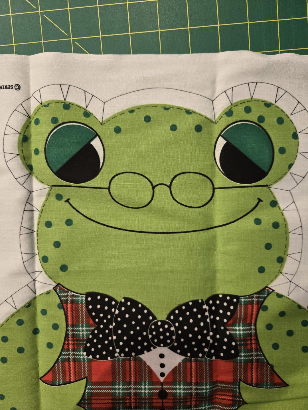 Frog Fabric Panel by Springs Mills Inc., 1976 - Etsy