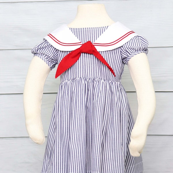 Girls Sailor Dress - Etsy