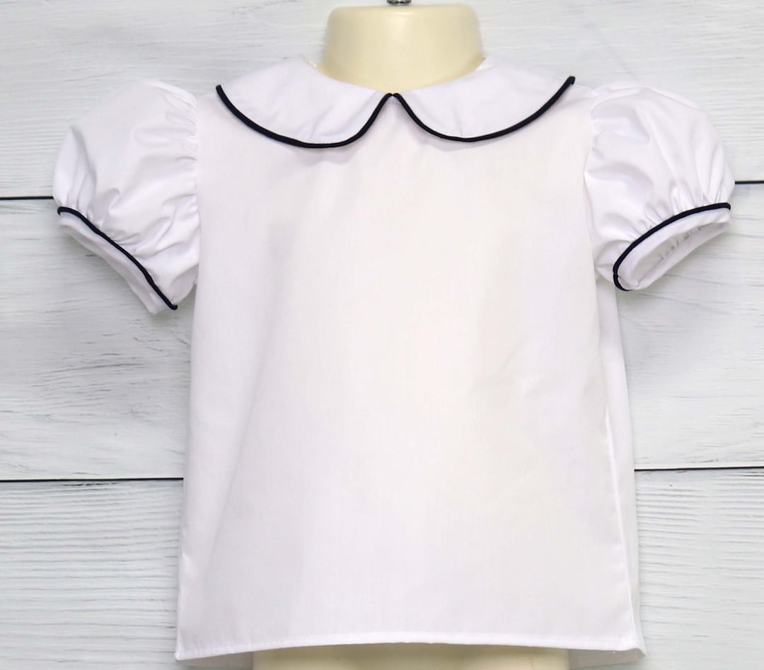 Peter Pan Collar, Peter Pan Collar Shirt, Infant Girl Clothes, Baby ...
