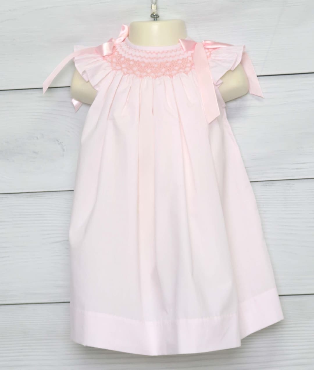 Smocked Dresses for Girls,flower Girl Dress Toddler, Smocked Baby Dress ...