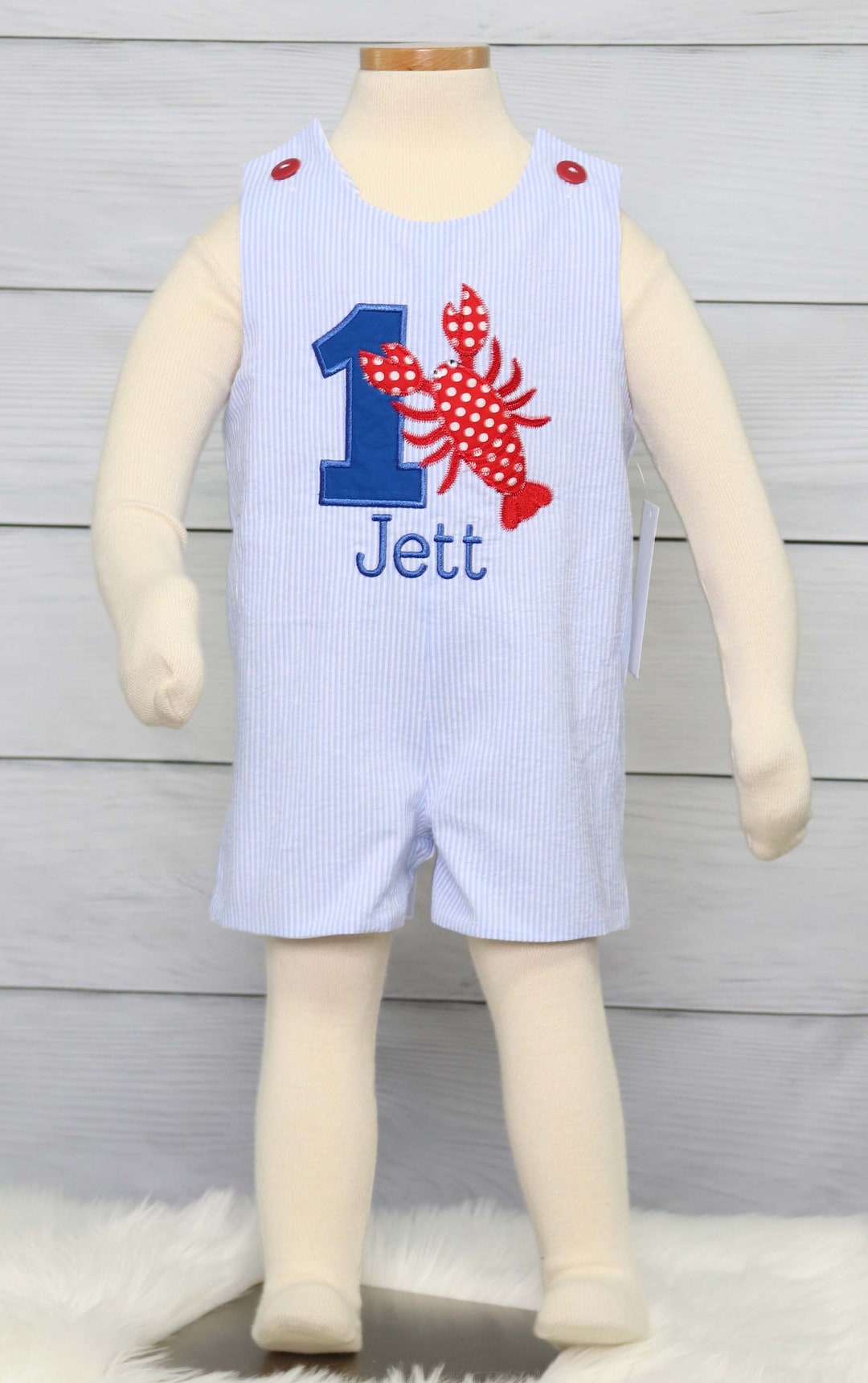 Crawfish Outfit, Beach Portrait, 1st Birthday Outffit Boy, First ...