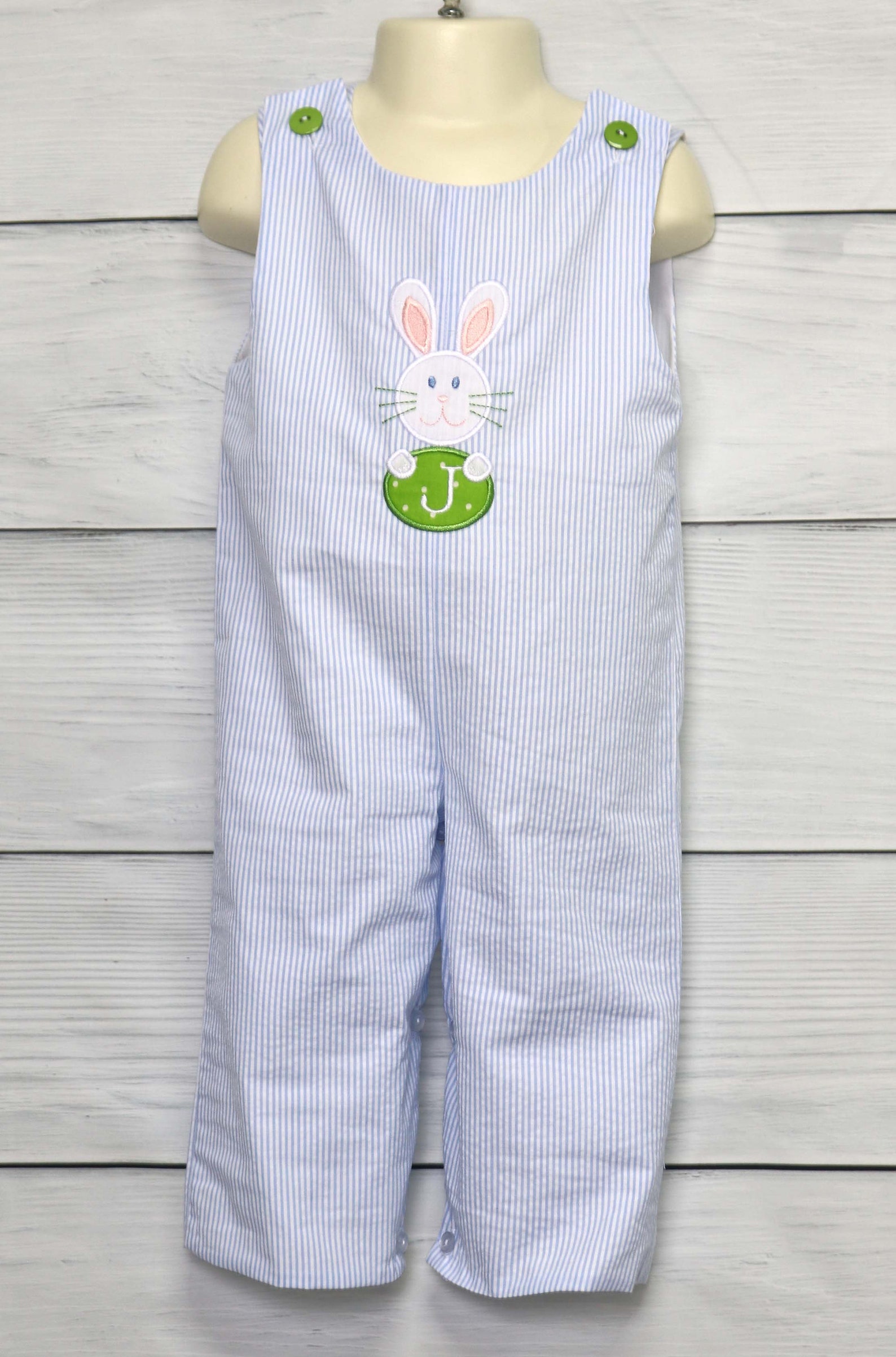Toddler Boy Easter Outfit With Personalized Baby Bunny Rabbit - Blue ...
