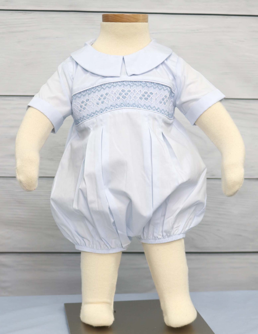 Smocked Clothes Baby Easter Outfit With Blue Smocking Boy - Etsy