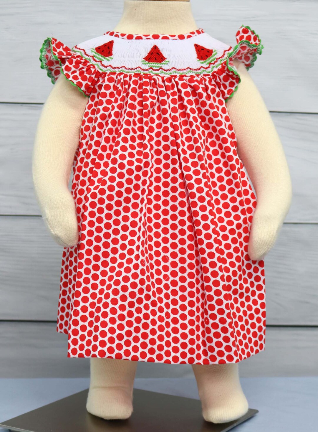 Watermelon Dress, Girls Summer Dress, Toddler Sundress, Smocked Summer ...