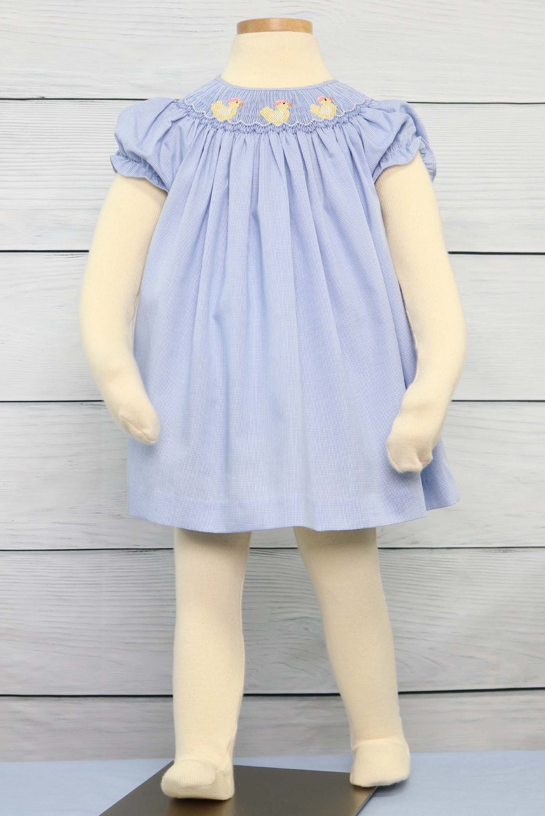 Baby Girl Easter Outfit, Bishop Smocked Dress, Smocked Easter Dress ...