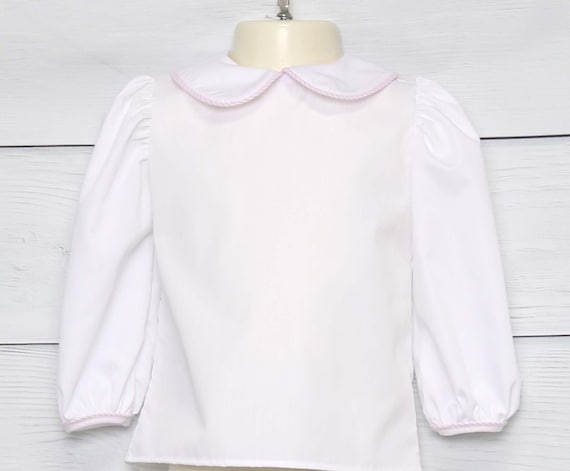 Peter Pan Collar, Peter Pan Collar Shirt, Infant Girl Clothes, Baby ...