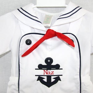 Baby Boy Sailor Outfit, Baby Sailor Outfit, Baby Nautical Outfit ...