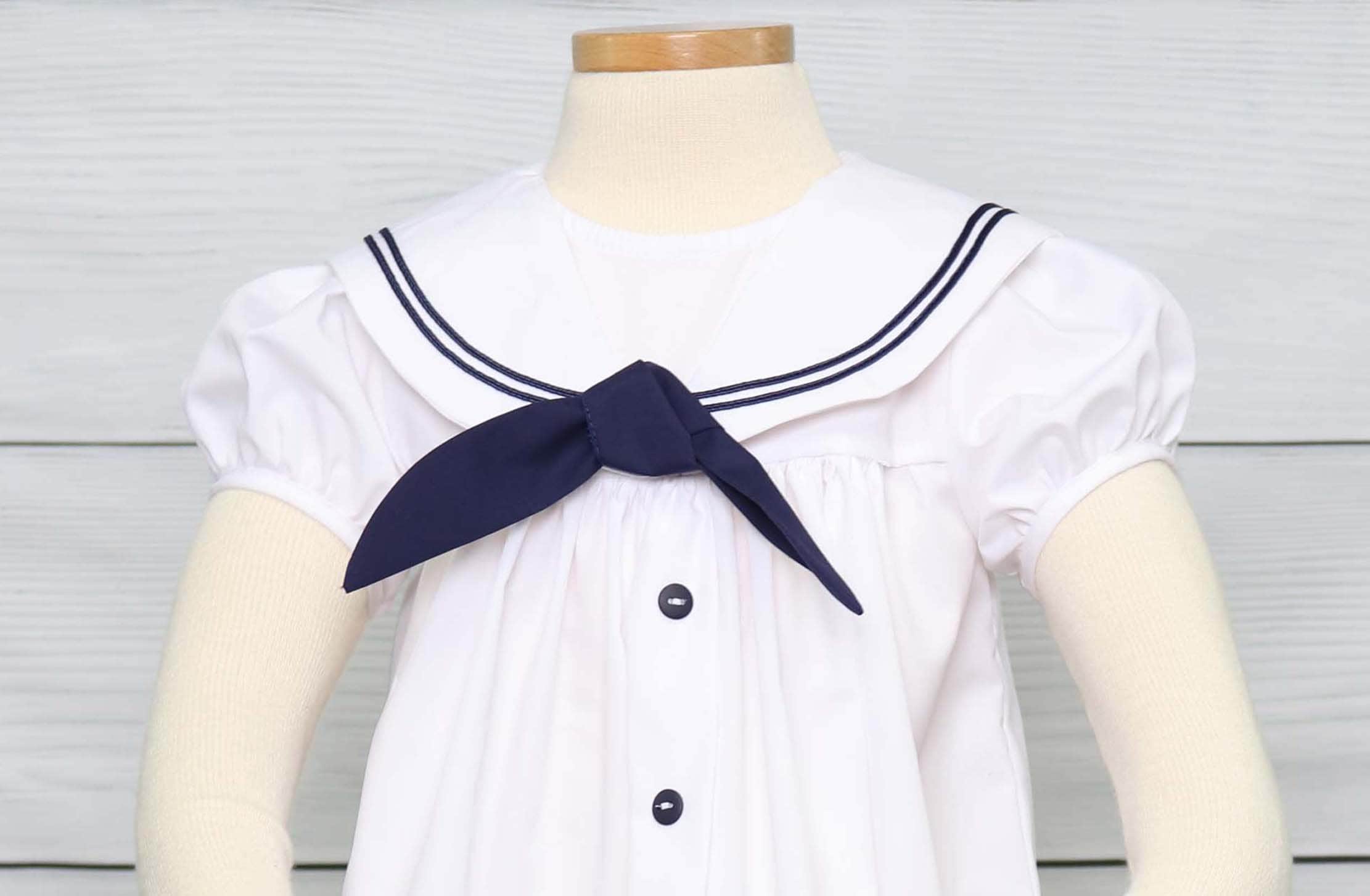 Toddler Nautical Dress, Little Girls Sailor Dress, Sailor Dress ...