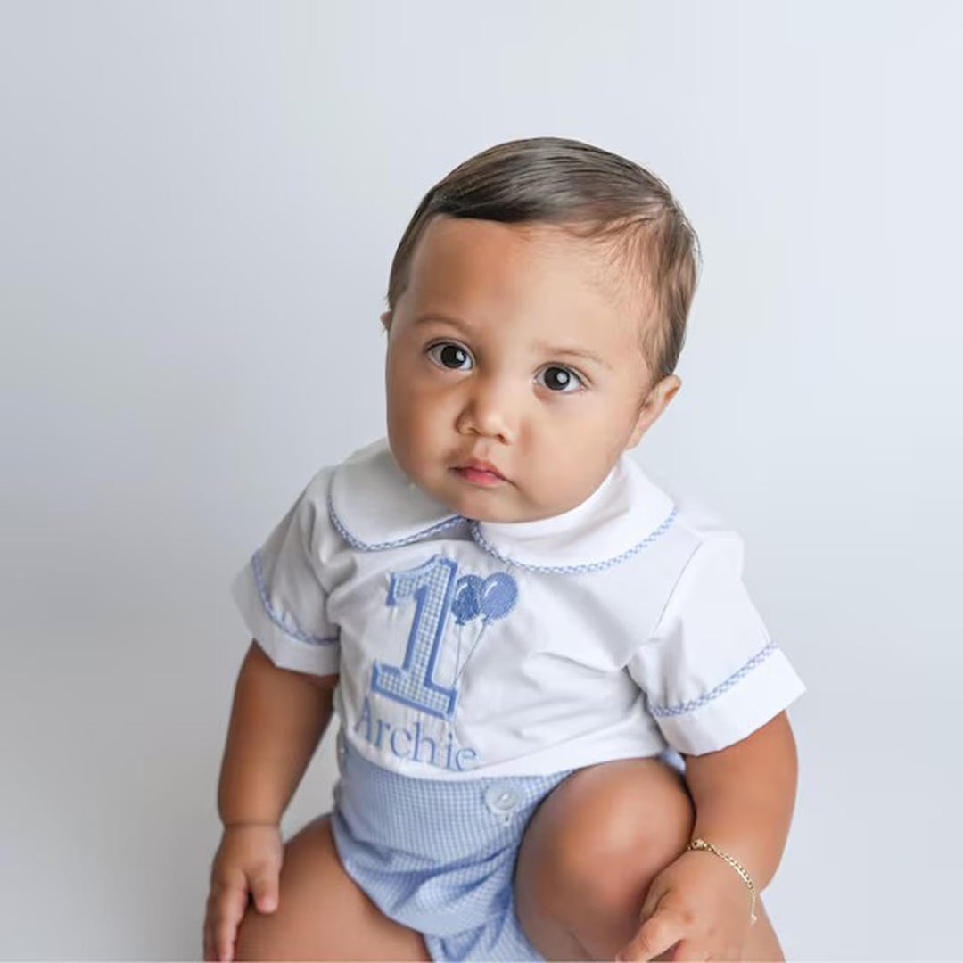 First Birthday Outfit Boy, Boys First Birthday Outfit, Cake Smash ...