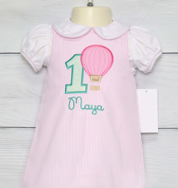 Hot Air Balloon Dress, Baby Girl 1st Birthday Dress, Oh the Places youll go Party, Up Up away ...