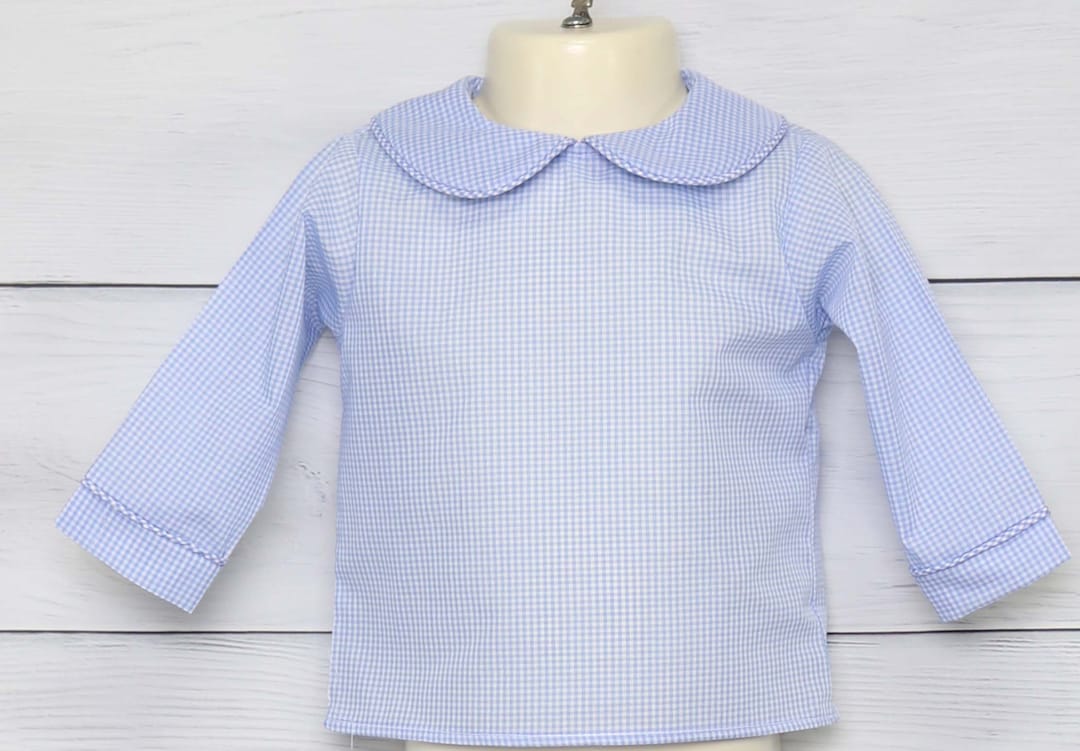Peter Pan Collar Shirt Boys, Boys Peter Pan Collar Shirt, Kids Shirts, Custom Shirts, Sibling ...