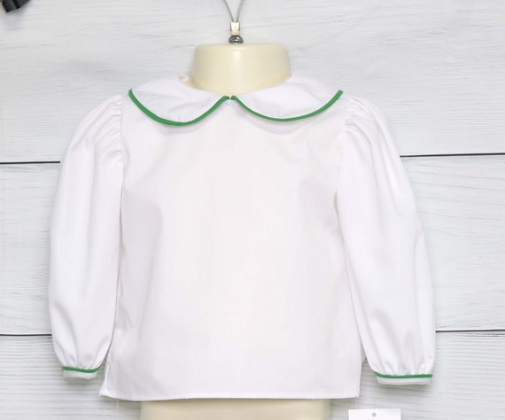 Peter Pan Collar, Peter Pan Collar Shirt, Infant Girl Clothes, Baby ...