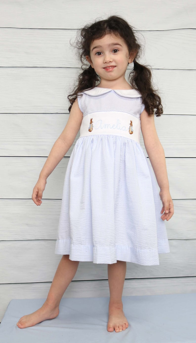 Bunny Rabbit Dress Easter Dresses for Girls Toddler Girl | Etsy