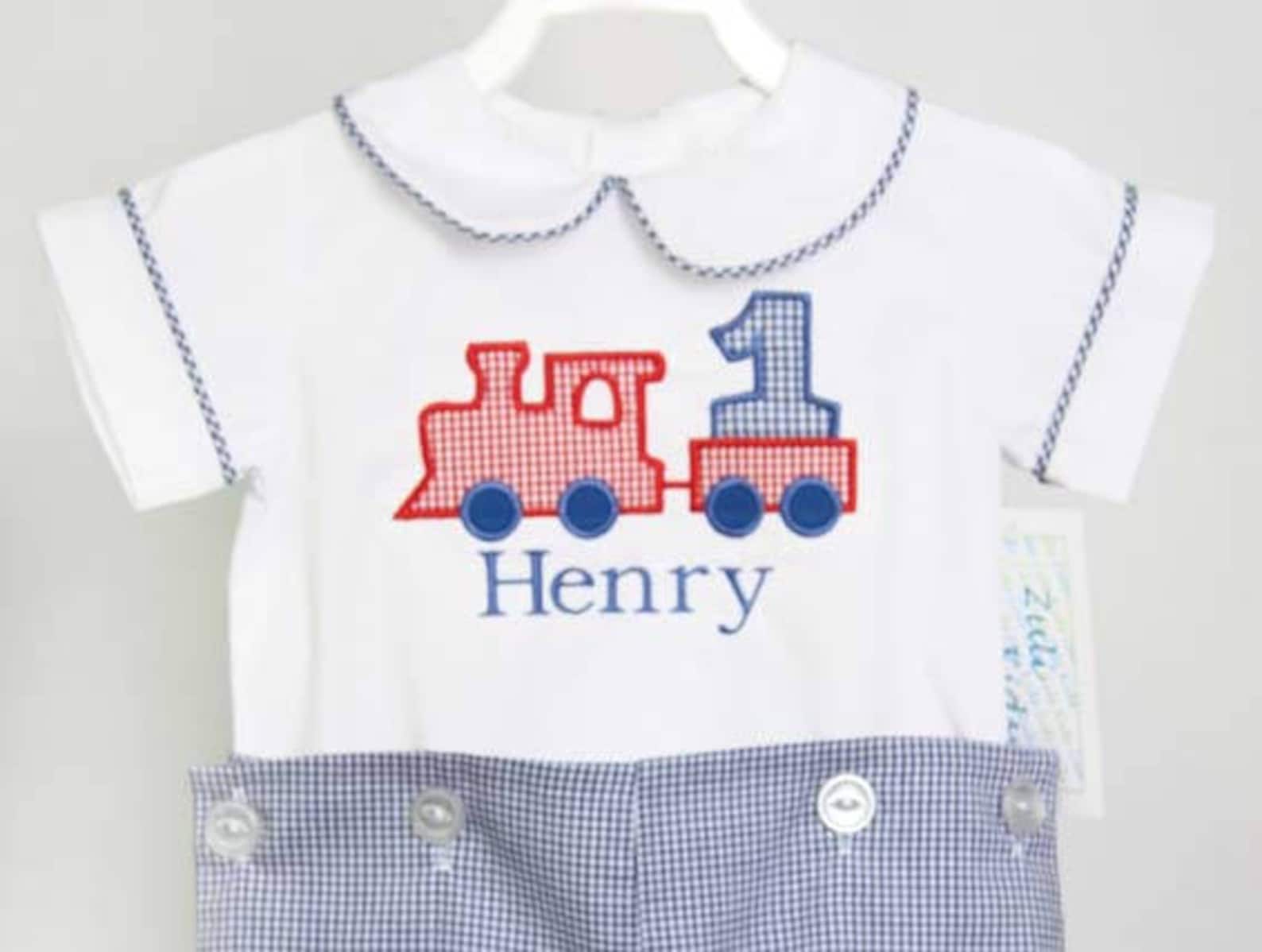 Baby Train Birthday, 1st Birthday Boy Outfit, 1st Birthday Boy Outfit ...
