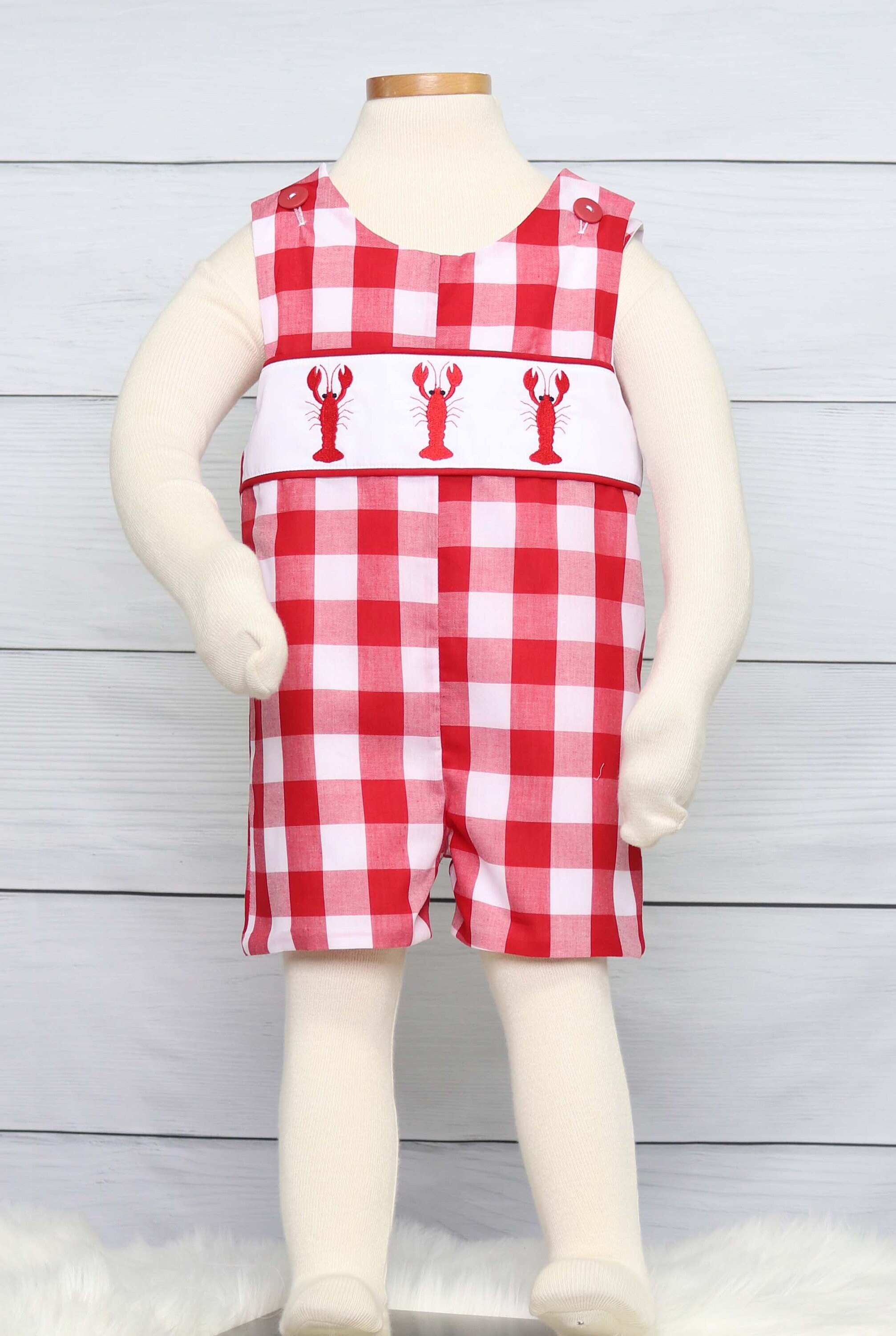 1st Birthday Boy, Crawfish Outfit for Baby Toddler, Crawfish Sunsuit ...